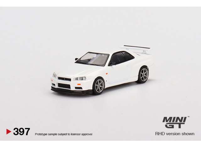Mini GT - Nissan Skyline GT-R R34 White 397 :: carshoping