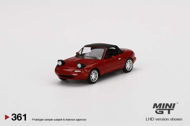 Mini GT - Mazda Miata MX-5 NA Classic Red Headlight Up / Soft Top 361 ...