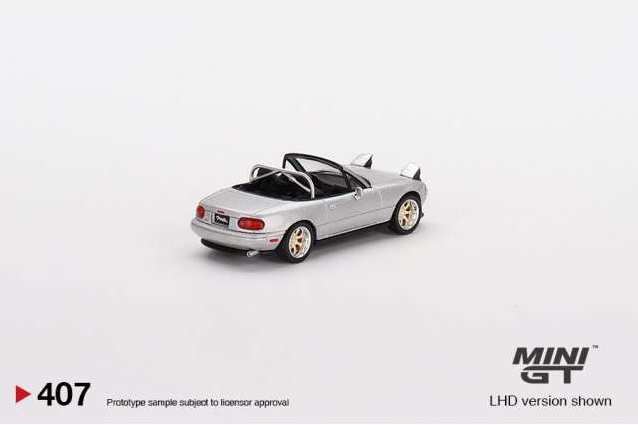 Mini GT - Mazda Miata MX-5 NA Tuned version Silver Stone Metallic 407 ...