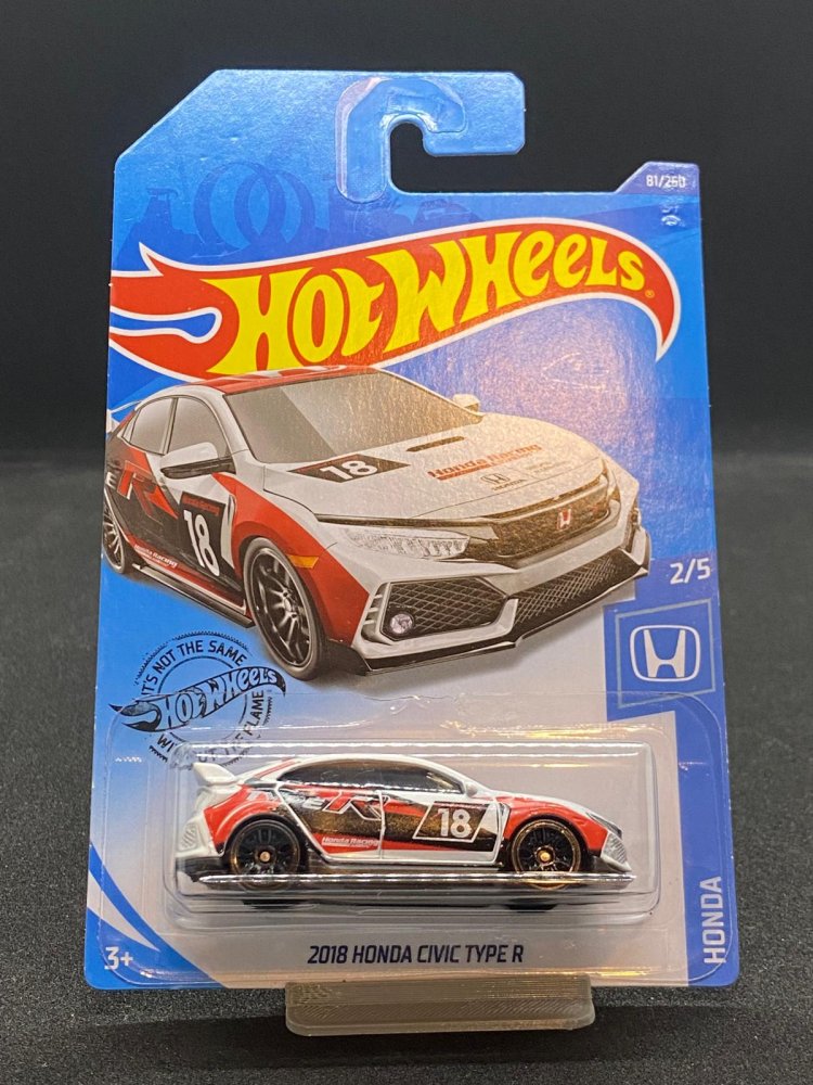 Hot Wheels - 2018 HONDA CIVIC TYPE R - card variant: DAMAGED PACKAGE ...